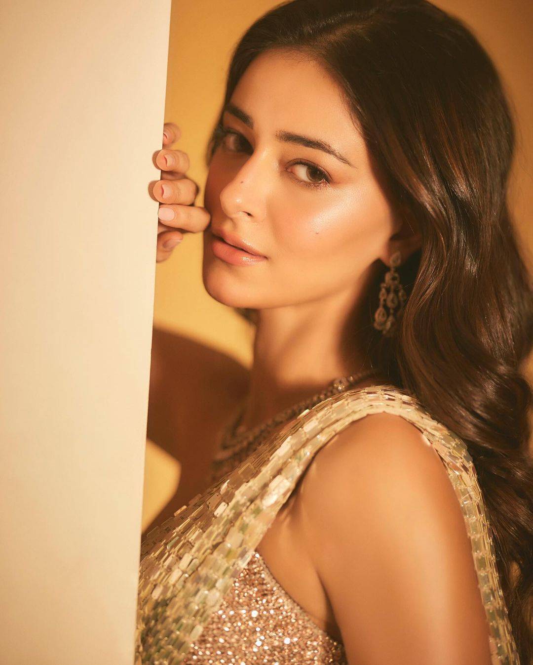 Ananya Pandey 's Stunning Saree Look at Anant Ambani Sangeet