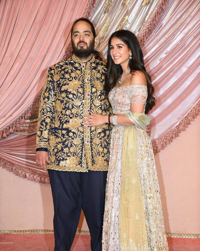 Anant Ambani & Radhika Merchant Shine in Abu Jani Sangeet
